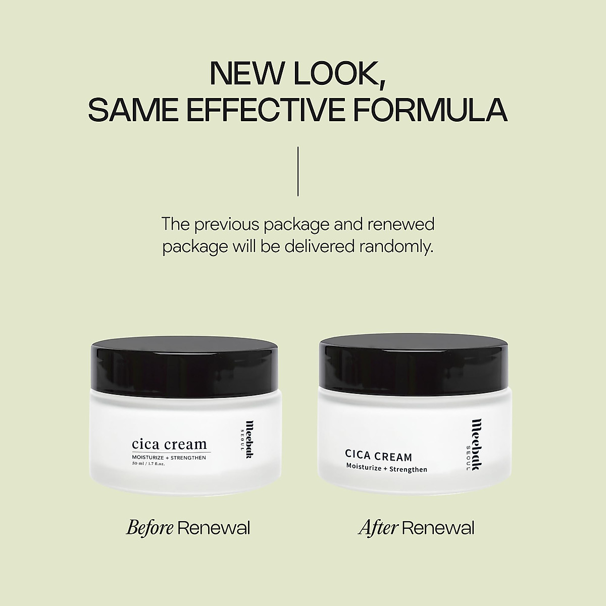 Meebak Cica Cream | Daily Repair Moisturizer with Niacinamide, Ceramide, & Retinol | Deep Hydration & Soothing | Locks in Moisture | Suitable for Sensitive Skin