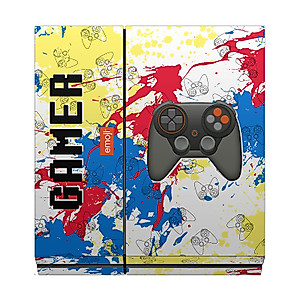 Head Case Designs Officially Licensed emoji® Gamer Art Patterns Matte Vinyl Sticker Gaming Skin Case Cover Compatible With Sony PlayStation 4 PS4 Console