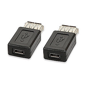 ELECTOP 2 Pack USB 2.0 A Female to USB Micro Female Adapter Converter