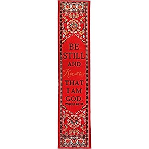 Woven Carpet Bookmark, Be Still and Know That I am God, Psalm 46:10