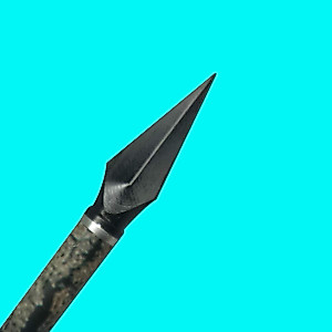 Broadheads Hardening Traditional Hunting Arrow Head 100/125/150 Grain Archery Screw-in Broad Heads,Pack of 6 (Black-1, 100grain-A)