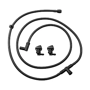 for Ford Super Duty Windshield Washer Nozzle Hose Kit, Compatible with Ford Super Duty F250 F350 F450 2011 2012 2013 2014 2015 2016, BC3Z-17K605-B Washer Hose + BC3Z-17603-A Washer Nozzle Jets