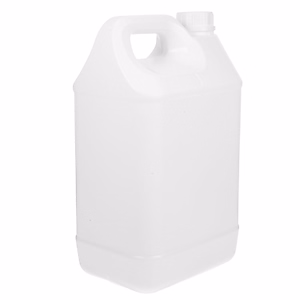 TOPPERFUN 5L HDPE Plastic Jugs Empty Bottle Jug with Airtight Lids Water Container Home and Commercial Use Water Storage Containers for Water, Soaps, Detergents, Liquids White