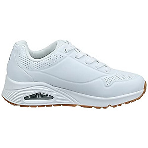 Skechers womens Skecher Street Women's Uno - Stand on Air Sneaker, White, 6 US