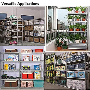 5-Tier Storage Shelves Unit 150x70x30cm Saving Space Heavy Duty Steel Multi Purpose 5 Level Adjustable Metal Garage Shelfing