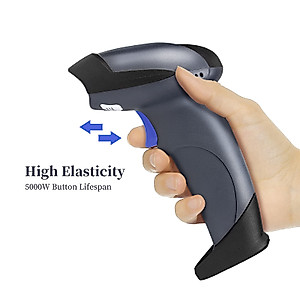 NETUM 2D Barcode Scanner with Stand USB 2.0 Wired QR Code Imager Automatic Barcode Reader Handhold Scanner Gun with USB Cable for Laptops, Computers, Cashier, POS -M5S