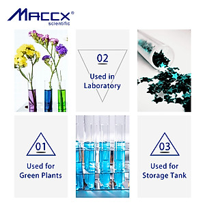 Maccx 10ml Sturdy Glass Test Tubes, 16x100mm, Pack of 50, Borosilicate Glass Material, TTG016-050