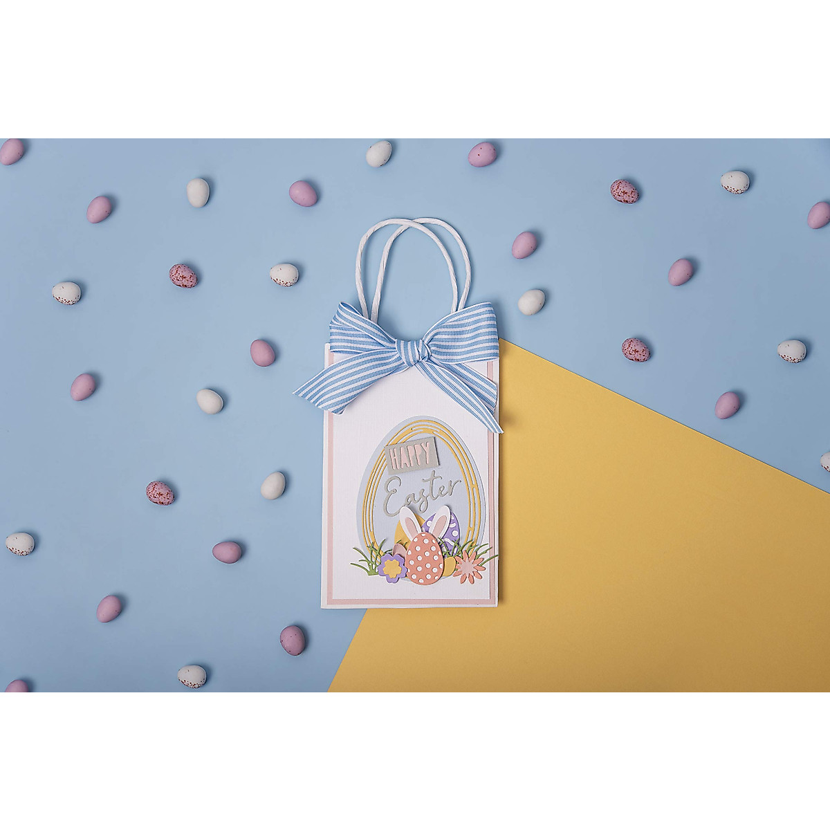 Sizzix Thinlits Die Set 17 Pack Easter Sentiments by Emily Tootle, Multicolor