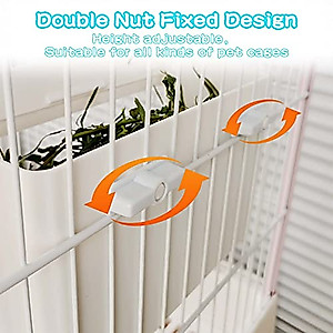 kathson Rabbit Hay Feeder Bunny Food Dispenser Alfalfa Grass Manger Holder Less Wasted for Guinea Pig Chinchilla Ferret