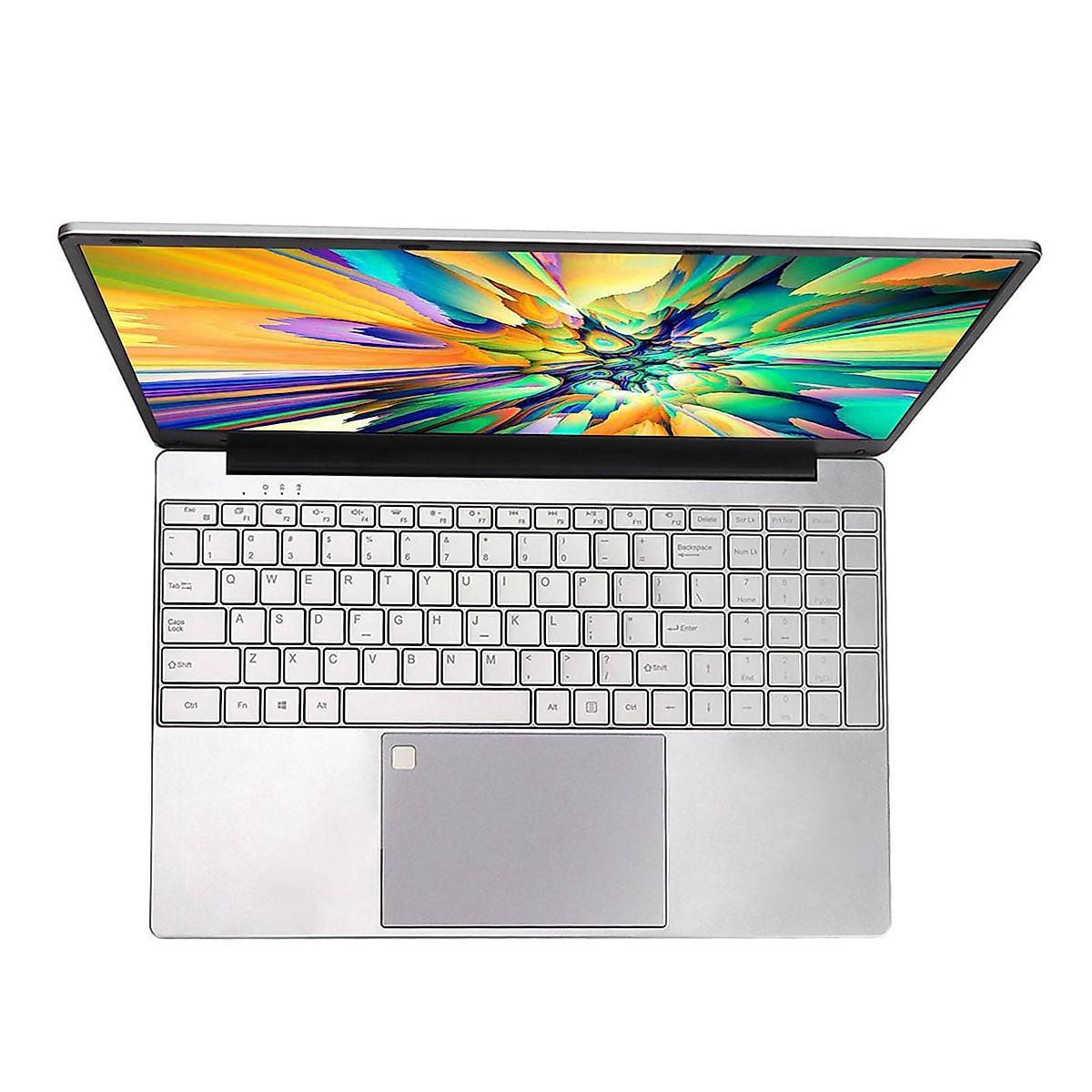 Jopwkuin IPS Laptop, 1920x1080 IPS HD Screen Digital Touchpad 128GB SSD High Speed 15.6in Laptop for Home (US Plug)