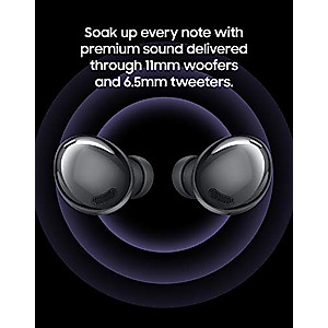 SAMSUNG Galaxy Buds Pro, Bluetooth Earbuds, True Wireless, Noise Cancelling, Charging Case, Quality Sound, Water Resistant, Phantom Black (US Version)