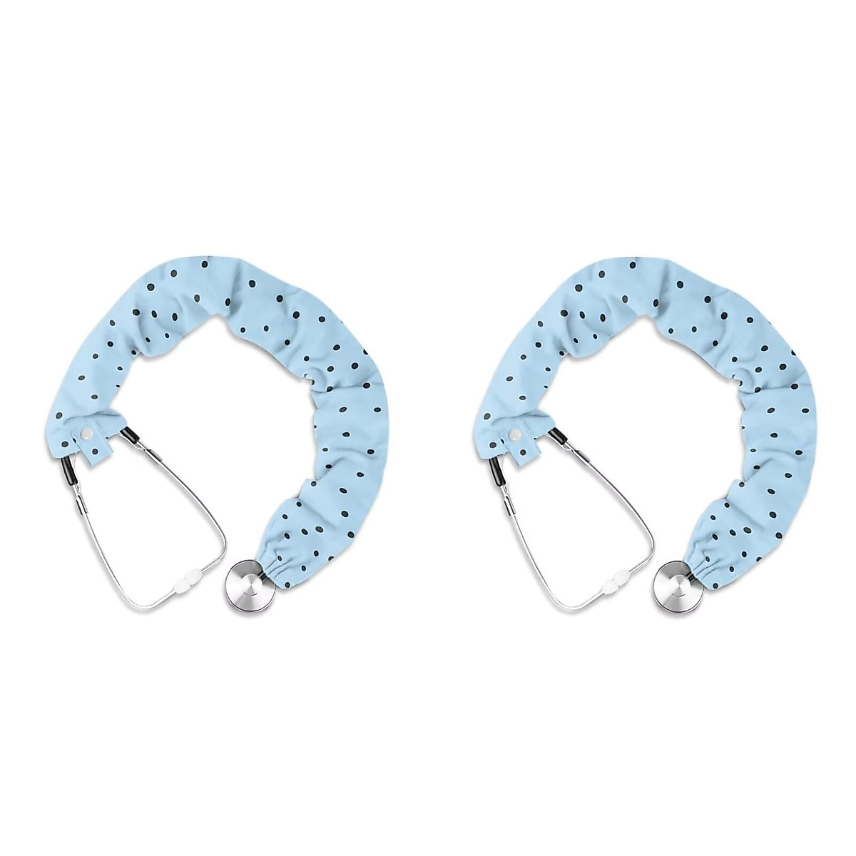Luarisgur 2Pcs Stethoscope Cover Polka Dot Pattern Nurse Stethoscope Accessories for Nurses Doctors Stretchy Stethoscope Cover Scrunchie Protective Stethoscope Cover Sleeve