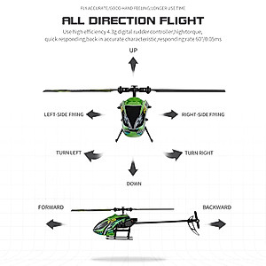 GoolRC F03 RC Helicopter, 4CH 2.4GHz Remote Control Helicopter with 6-Axis Gyro, Altitude Hold, One Key Take Off/Landing, Easy to Fly for Kids, Adults and Beginners, Include 3 Batteries
