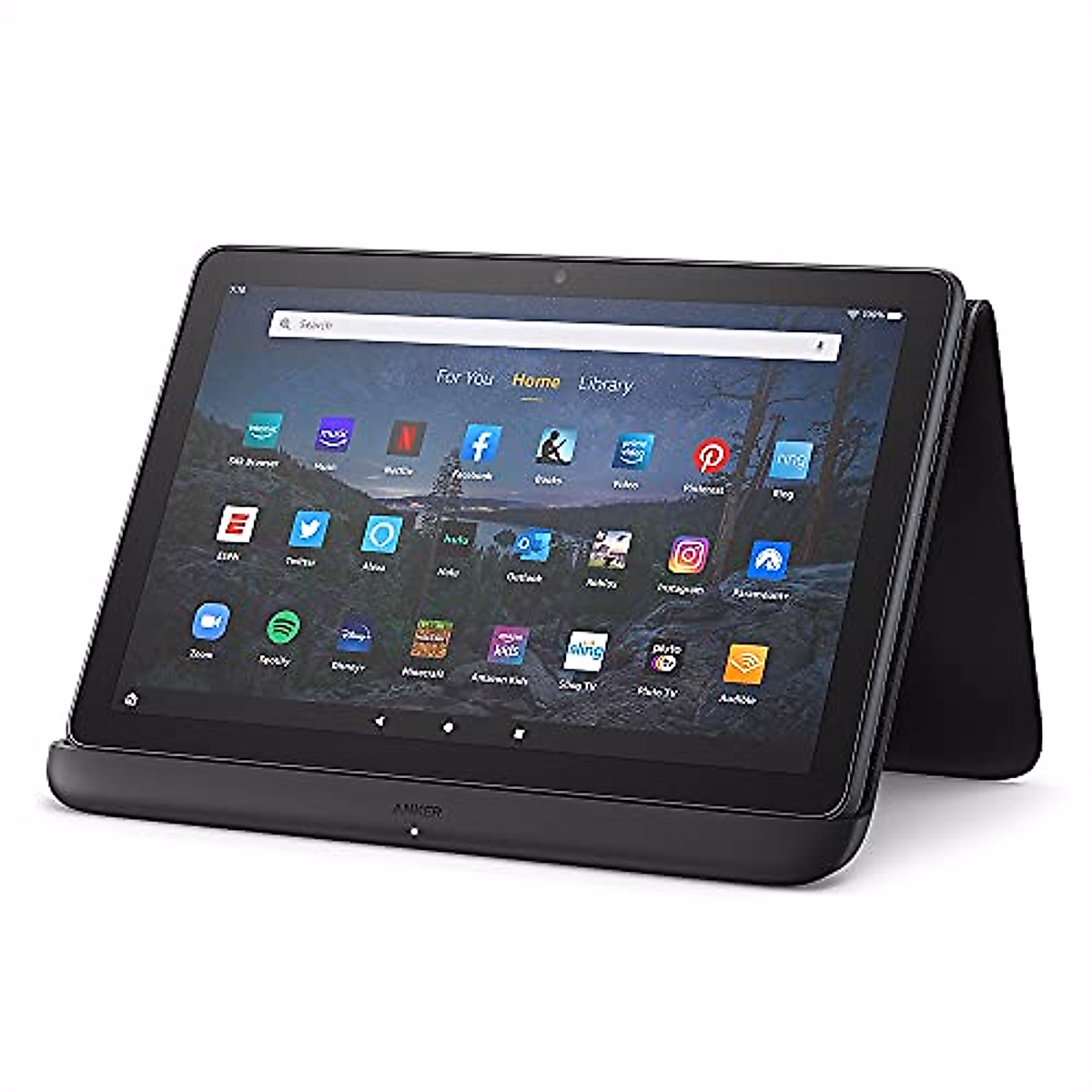 Amazon Fire HD 10 Plus tablet, 10.1" 1080p Full HD display, 32 GB, Slate + Made for Amazon, Wireless Charging Dock