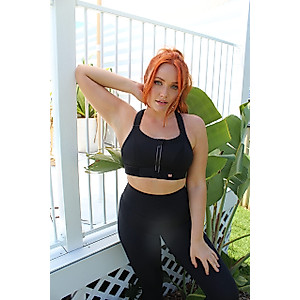 SHEFIT Ultimate Sports Bra for Women, High Impact Sports Bra, Black, 3X (3 Luxe)