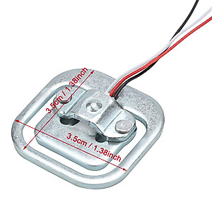 Ximimark 4Pcs 50Kg Body Load Cell Weighing Sensor Resistance Strain Half-Bridge Human Scale Load Sensor DIY