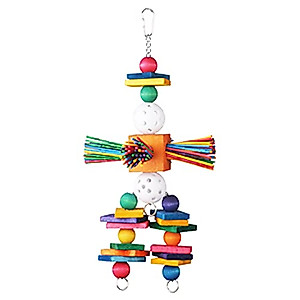 Super Bird Creations SB513 Willy Nilly Bird Toy, Medium/Large Bird Size, 14" x 6.5"