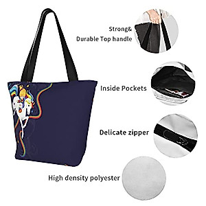 Rainbow Brite and Starlite Memories Women's Shoulder Handbag Casual Tote Bag Storage Handle Bag