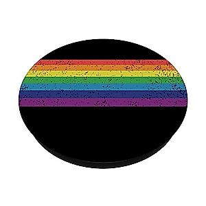 Rainbow Flag Retro Style LGBT Gay Pride PopSockets Swappable PopGrip