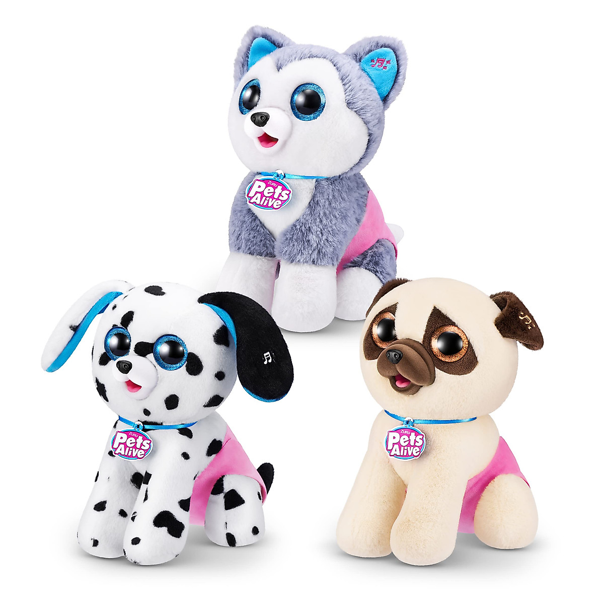 Pets Alive Pooping Puppies (Husky) by ZURU Surprise Puppy Plush, Ultra Soft Plushies, Interactive Toy Pets, Electronic Pet Puppy for Girls and Children