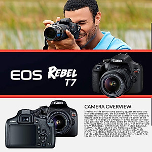 Canon Rebel T7 DSLR Camera with 18-55mm Lens Kit and Sandisk 64GB Ultra Speed Memory Card, Creative Lens Filters, Carrying Case | Limited Edition Bundle