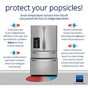 Smart Temperature Humidity Sensor Works w/Alexa IFTTT, 1/4 Mile Super Long Range Wireless Digital Hygrometer Indoor Thermometer Humidity Meter Temperature Humidity Monitor Sensor -YoLink Hub Required