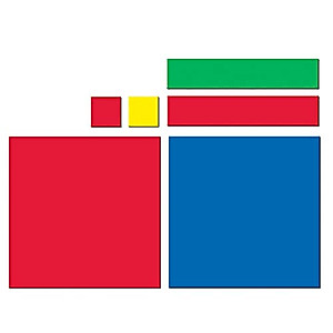 Learning Resources Magnetic Algebra Tiles, Algebraic Math Skills, Magnets for Any Magnetic Surface, 72 Piece Set, Ages 11+