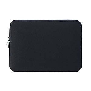 RAINYEAR 14 Inch Laptop Sleeve Case Protective Soft Padded Zipper Cover Carrying Computer Bag with Accessories Pouch, Compatible with 14" Notebook Tablet Chromebook(Black)
