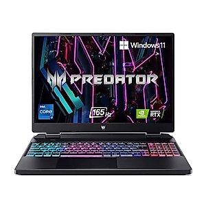 Acer Predator Helios Neo Gaming & Entertainment Laptop (Intel i7-13700HX 16-Core, 16GB DDR5 4800MHz RAM, 1TB PCIe SSD, GeForce RTX 4060, 16.0" 165 Hz Wide QXGA (2560x1600), WiFi, Win 11 Pro)