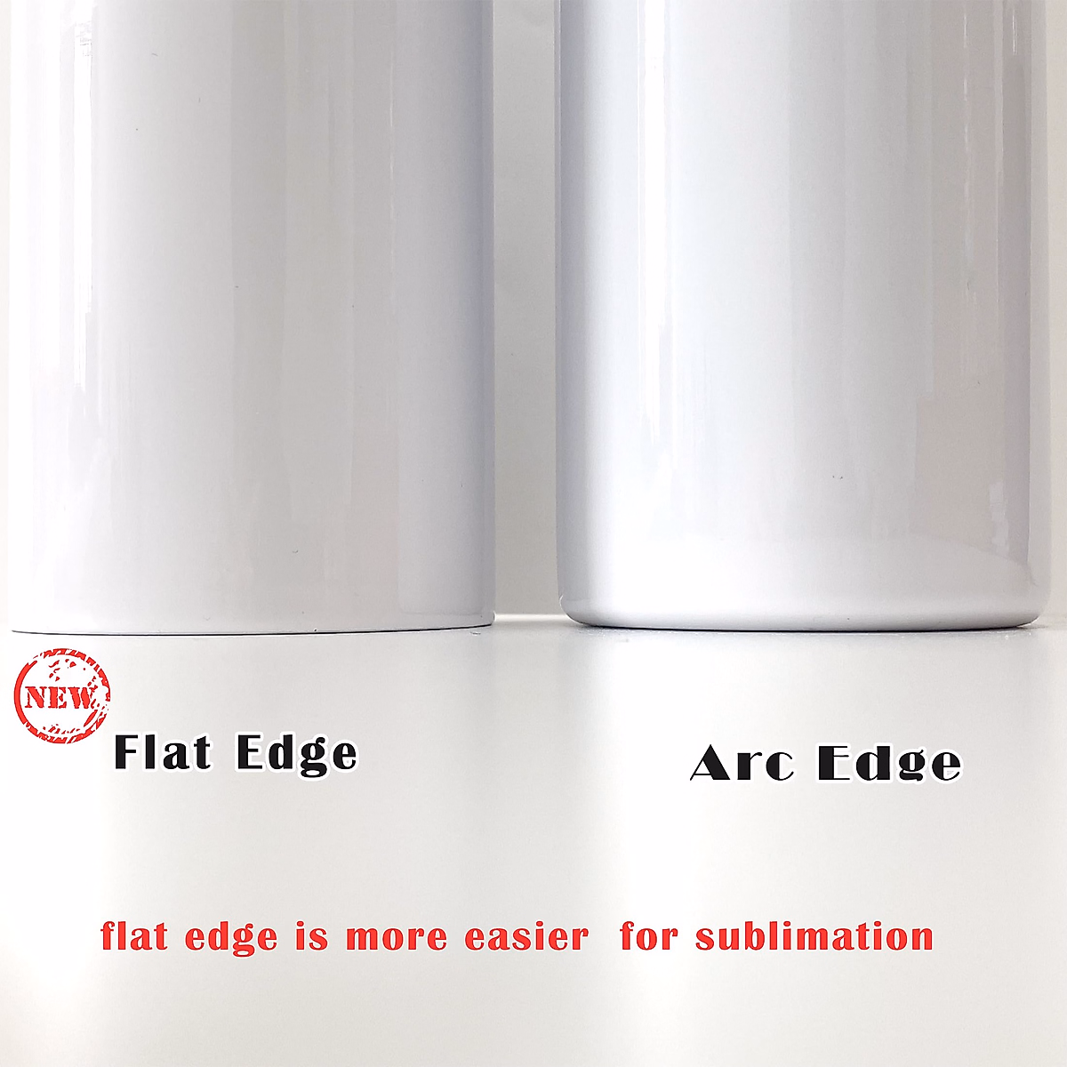 4pack 20oz sublimation straight flat edge tumbler bluk double wall stainless steel vacuum cup with metal straw， For Heat Press Sublimation Printing