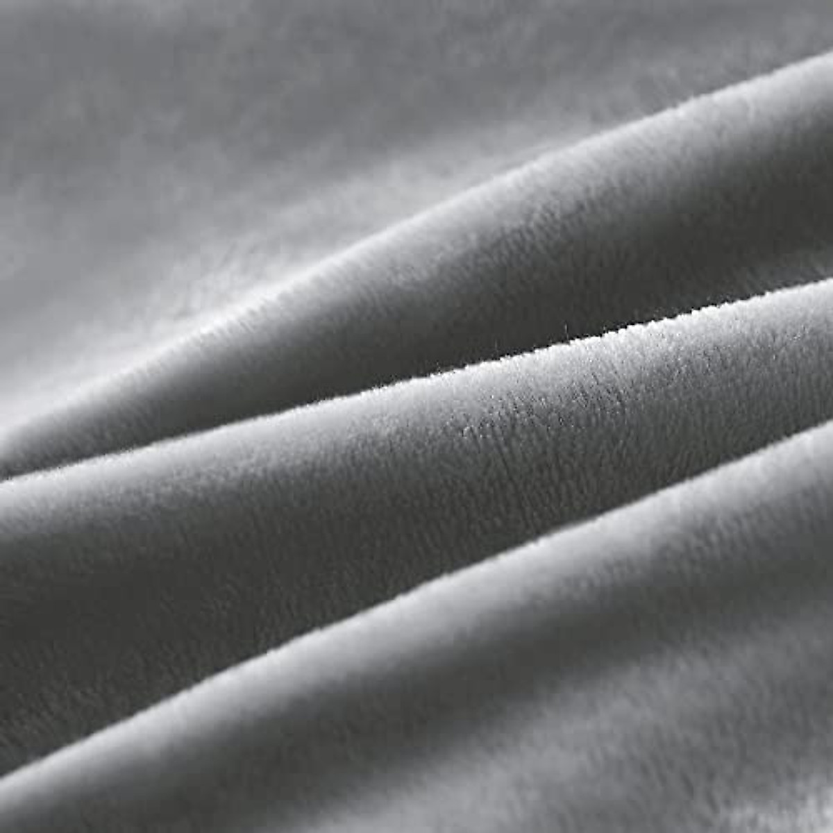 Comaza Flannel Fleece Throw Blanket- Lightweight Extra Soft & Cozy Bed Blanket Microfiber Flannel Fuzzy Blanket for Couch and Sofa.(Grey,90x90 inches)