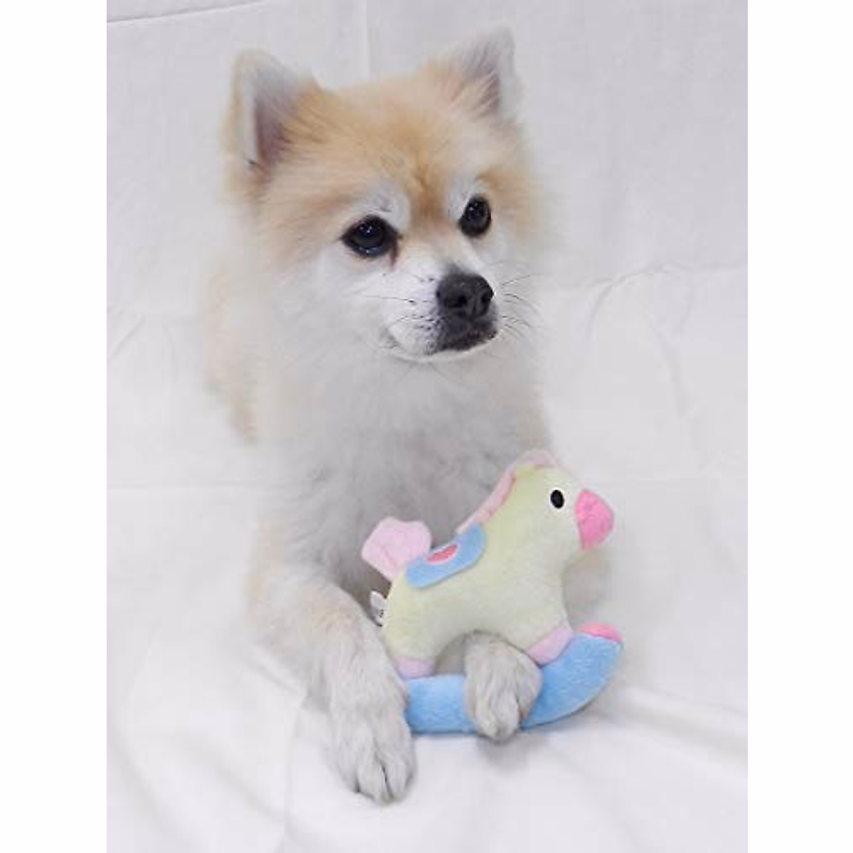Rocking Horse Pet Plush Toy for Small Dogs Funny Squeaky Toys Pet Dog Teeth Puppy Chew Sound Novelty for Small Dogs Plush Dog Toys