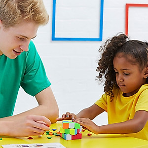 AuntyFey Magic Cube Set, 4 Pack with 3x3, 2x2, 4x4, Pyramid Speed Cubes, Stickerless, for Kids & Adults