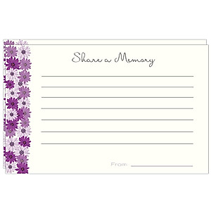 Elcer 30 Share a memory cards for Celebration of life Funeral Sympathy memorial acknowledgment or birthday