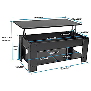 Elevon BFCT Coffee Table, Black