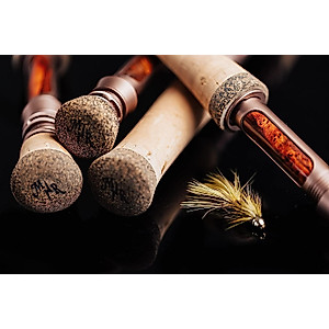 Moonshine Rod Co. Fly Fishing Rod with Carrying Case and Extra Rod Tip Section Medium Action, The Drifter II, 5wt 9'