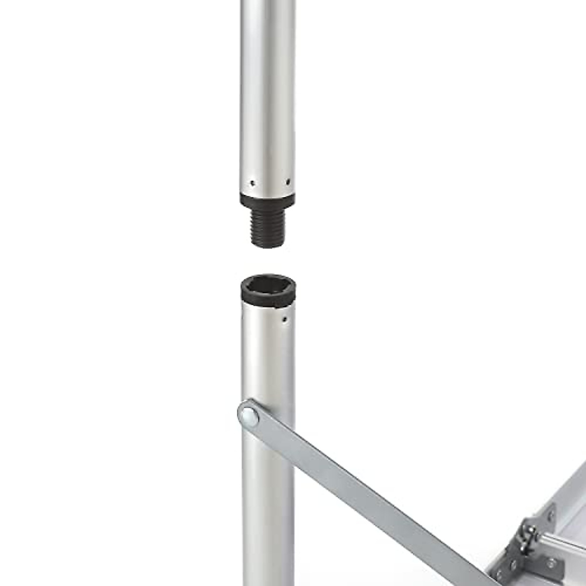 ARROWHEAD OUTDOOR 4’ ft Heavy-Duty Portable Aluminum Frame Folding Table w/Leveling Feet, Solid Tabletop Surface, 2 Adjustable Heights, Carrying Case Included, Lightweight, USA-Based Support