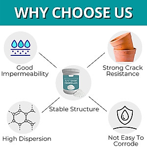 1 Quart Fiberglass Filler (3/4") with Great Dispersion, Premium Fiberglass with Super Strength, Multi-Purpose Fiber Glass for Countertop, Basements Floors, Fireplace Surrounds, Etc. - by TITGGI