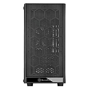 SilverStone Technology SST-PS15B-RGB Micro-ATX Computer Case with Tempered Glass and 2 X RGB Front Intake Fans PS15B-RGB