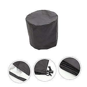 INOOMP 4pcs Furniture Dust Cover Lounge Deep Cover Outdoor Furniture Cover Garden Waterproof Chair Covers Loveseat Slipcover Outdoor Chair Tea Black 190 Silver Coated Polyester Taffeta