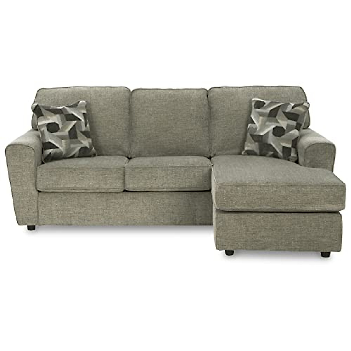 Signature Design by Ashley Cascilla Casual Sofa Chaise, Light Gray