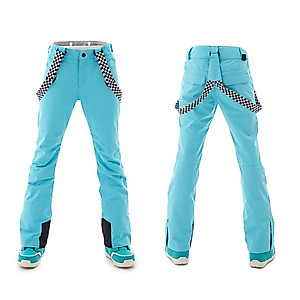 Women's Ski Snowboard Jackets Pants Set Windproof Waterproof Snow Jacket Ski Suits Rain Jacket (M, Style-8)