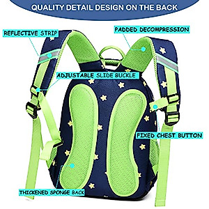 Kids Backpacks Kindergarten Elementary School Bag for Boys Girls Durable Children Travel Bookbag, Dinosaurs