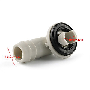 E-outstanding Air Conditioner Drain Connector 2PCS 3/5 Inch AC Drain Hose Elbow Fitting with Rubber Ring for Window AC and Mini Split Units