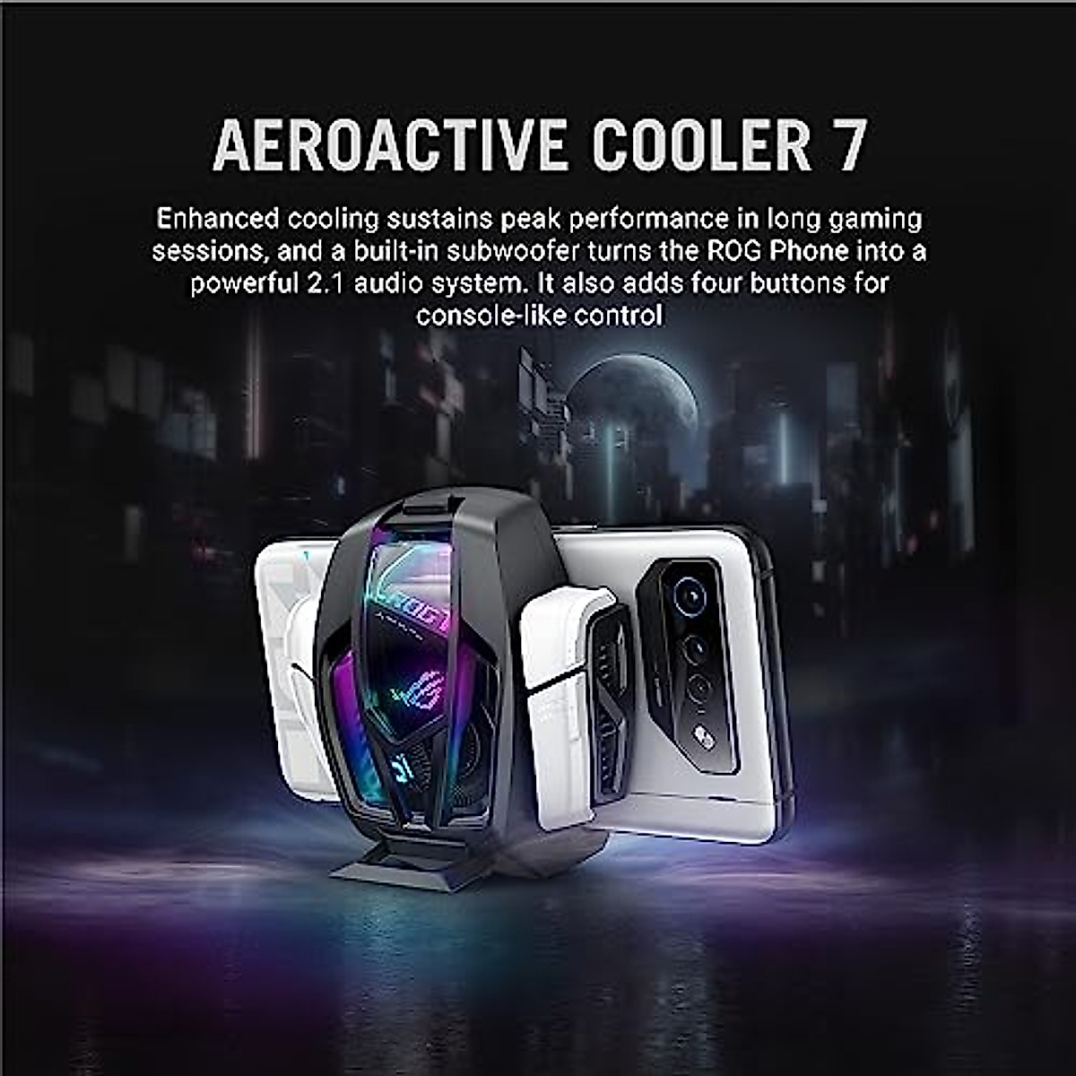 ASUS ROG Phone 7 Ultimate Cell Phone, AeroActive Cooler Bundle, 6.78” FHD+ 2448x1080 165Hz, 6000mAh Battery, 16GB RAM, 512GB Storage, AI2205-16G512G-ULT [US Version]