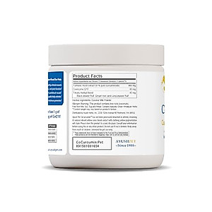 Ayush Pet CoCurcumin with Coq10, Muscle and Joint Pet Superfood Powder, Heart and Digestion Support, Small or Large Animals, Young and Senior Pet Supplement by Ayush Herbs, 5.2 Ounces