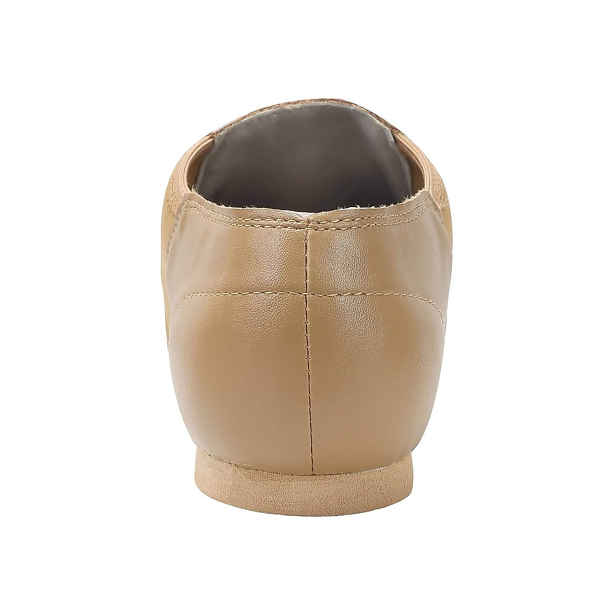 Dynadans Unisex PU Leather Upper Slip-on Jazz Shoe with Arch Insert for Women and Men's Dance Shoes-Brown-4M