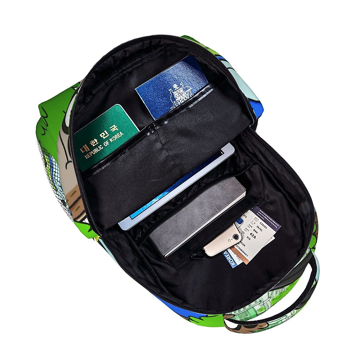 ORPJXIO Backpack Regular Anime Show Double Shoulder Bag for Unisex Laptop Bagpack Large Capacity Travel Backpack for Hiking Work Camping