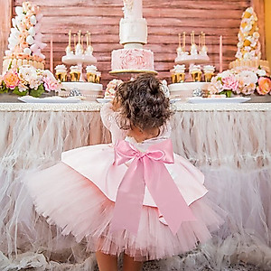 TONIFUL 4 Inch Wide Pink Solid Satin Ribbon 22yd Fabric Large Ribbon for Cutting Ceremony Grand Opening Chair Sashes Table Hair Car Bows Floral Sewing Craft Gift Wrapping Wedding Party Decoration