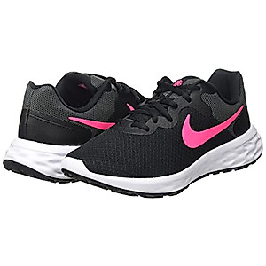 Nike Women's Race Running Shoe, Black Hyper Pink Iron Grey, 8.5